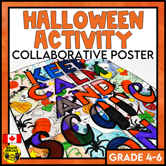 Halloween Collaborative Poster Be Calm and Scare On | Paper – brainninjas