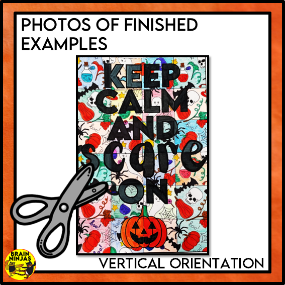 Halloween Collaborative Poster Be Calm and Scare On | Paper – brainninjas