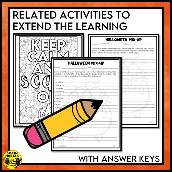 Halloween Collaborative Poster Be Calm and Scare On | Paper – brainninjas