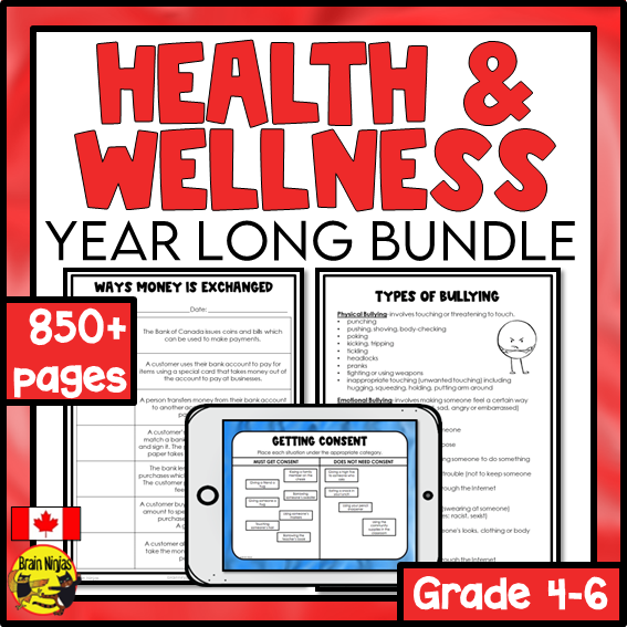 Health and Wellness Full Year Paper and Digital Grade 4 Grade 5 Grade ...