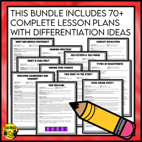 Health and Wellness Full Year Bundle | Paper and Digital | Grade 4 Gra ...