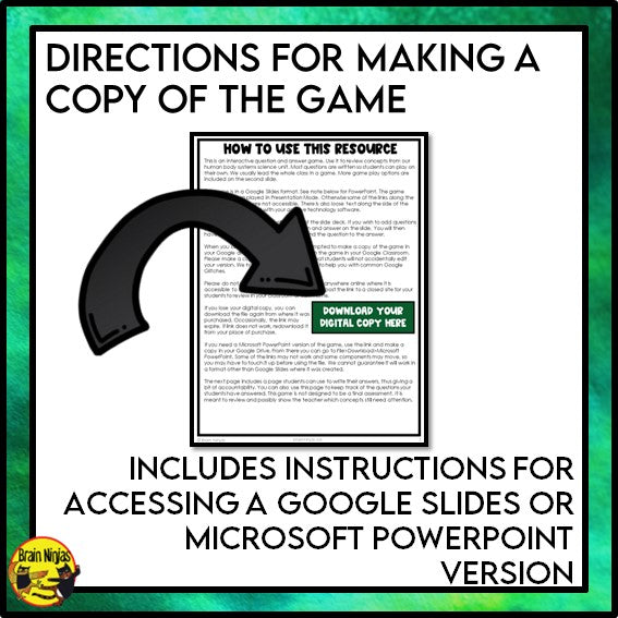 Human Body Systems Interactive Game | Digital – brainninjas