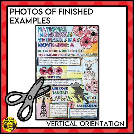 Indigenous Veterans Day Collaborative Poster | Paper – brainninjas