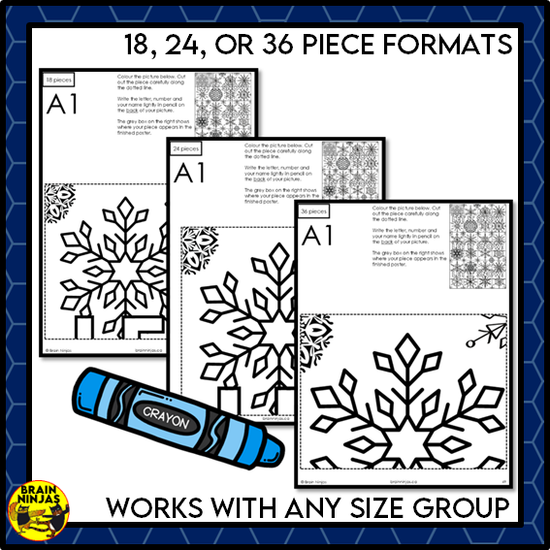 Winter or Christmas Collaborative Poster | Paper – brainninjas