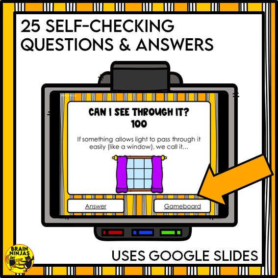 Light Science Interactive Review Game | Digital – brainninjas