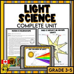Light Science and Shadows Unit Lessons and Activities | Paper and Digi ...
