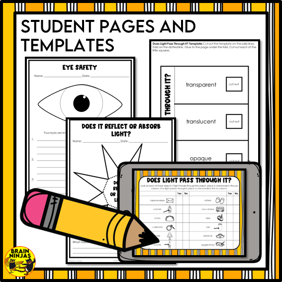 Light Science and Shadows Unit Lessons and Activities | Paper and Digi ...