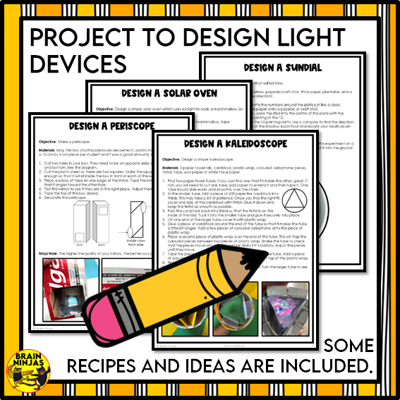 Light Science and Shadows Unit Lessons and Activities | Paper and Digi ...