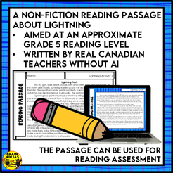 Lightning Reading Comprehension Activities | Paper and Digital ...