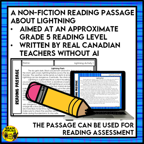 Lightning Reading Comprehension Activities | Paper and Digital ...