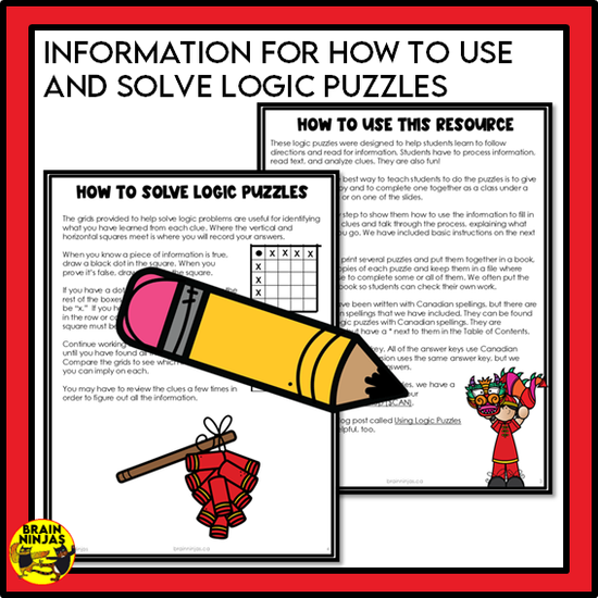Lunar New Year Logic Puzzles | Paper and Digital – brainninjas