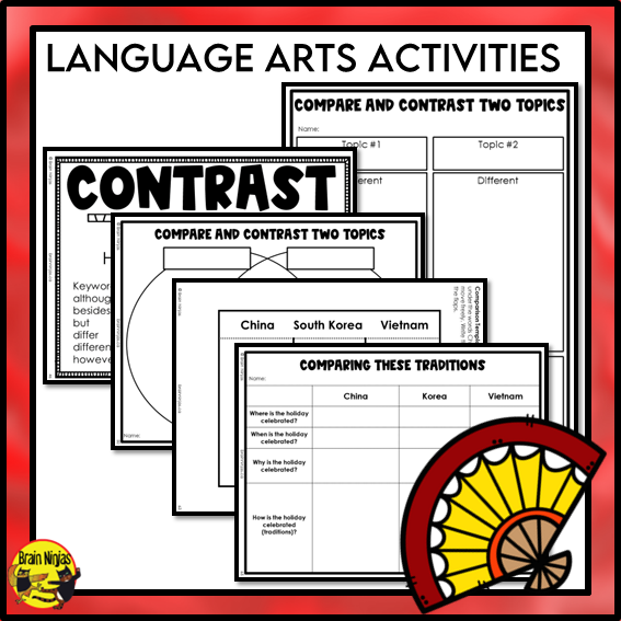 Lunar New Year Reading and Writing Activities | Paper and Digital ...