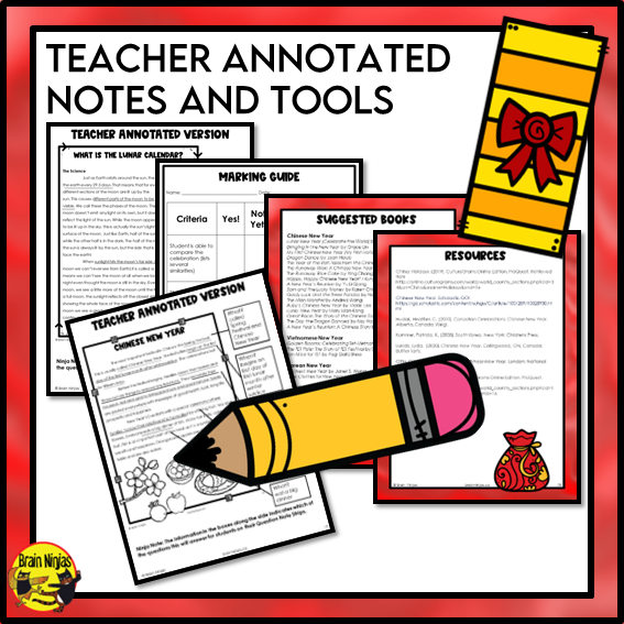 Lunar New Year Reading and Writing Activities | Paper and Digital ...