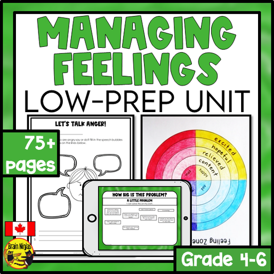 Managing Feelings | Social Emotional Learning | Health and Wellness Un ...