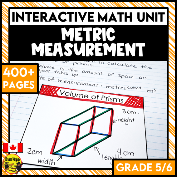 Measurement Interactive Math Unit | Paper | Grade 5 Grade 6 – brainninjas