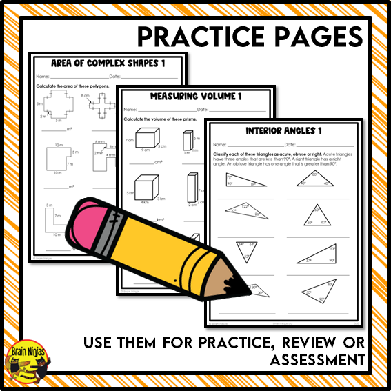 Measurement Interactive Math Unit | Paper | Grade 5 Grade 6 – brainninjas