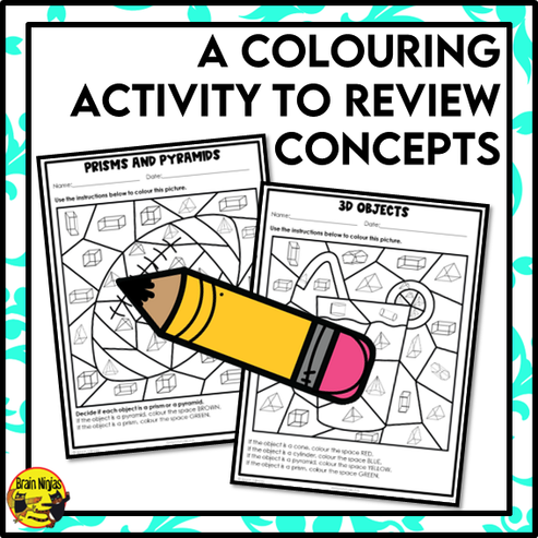 Identifying 3D Objects Math Worksheets | Paper | Naming Objects – brainninjas