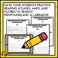 Newfoundland and Labrador Geography Scavenger Hunt | Paper and Digital ...