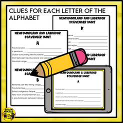 Newfoundland and Labrador Geography Scavenger Hunt | Paper and Digital ...