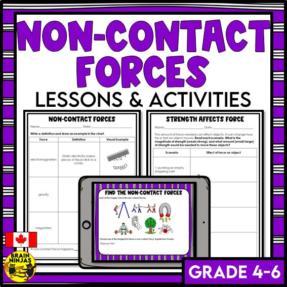 Non-Contact Forces Lessons and Activities with Gravity and Magentism ...