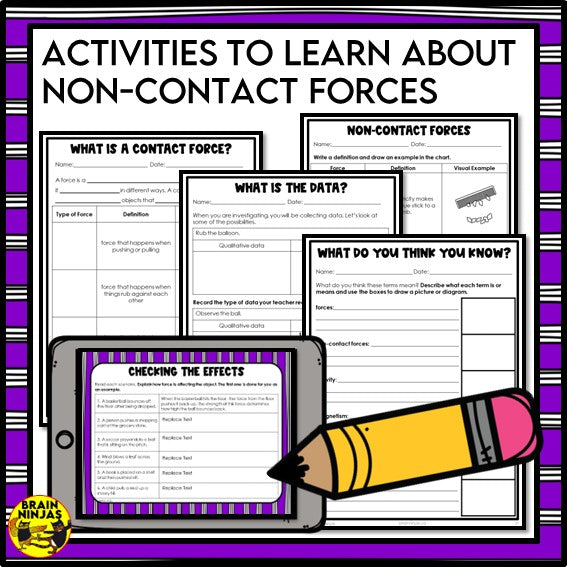 Non-Contact Forces Lessons and Activities with Gravity and Magentism ...