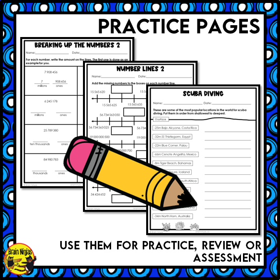 Numbers and Integers Interactive Math Unit | Paper | Grade 6 – brainninjas