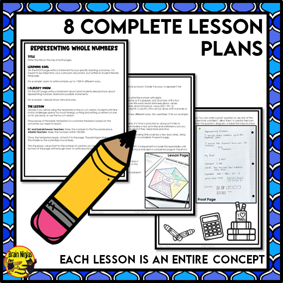 Numbers and Fractions Interactive Math Unit | Paper | Grade 3 – brainninjas