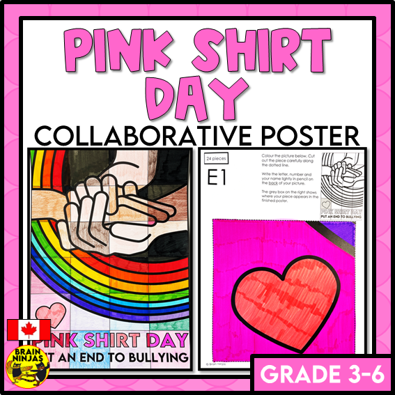 Pink Shirt Day Collaborative Poster | Paper – brainninjas