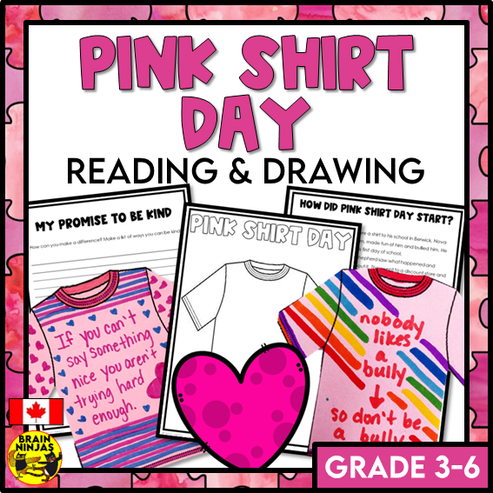 Pink Shirt Day Activities | Paper – brainninjas