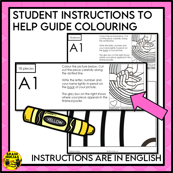 Pink Shirt Day Collaborative Poster | Paper – brainninjas