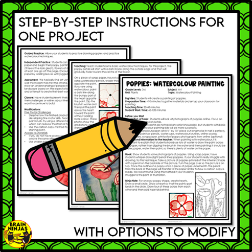 Free Remembrance Day Poppy Art Project Lesson Plan | Paper – brainninjas