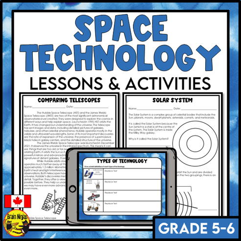 Space Technology Lessons and Activities | Paper and Digital – brainninjas