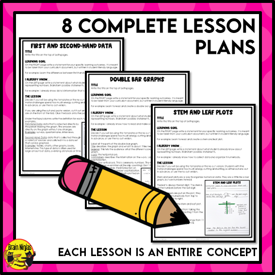 Statistics and Probability Interactive Math Unit | Paper | Grade 5 ...