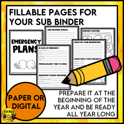 Emergency Sub Plans | Video Games | Paper | Grade 3 Grade 4 – brainninjas