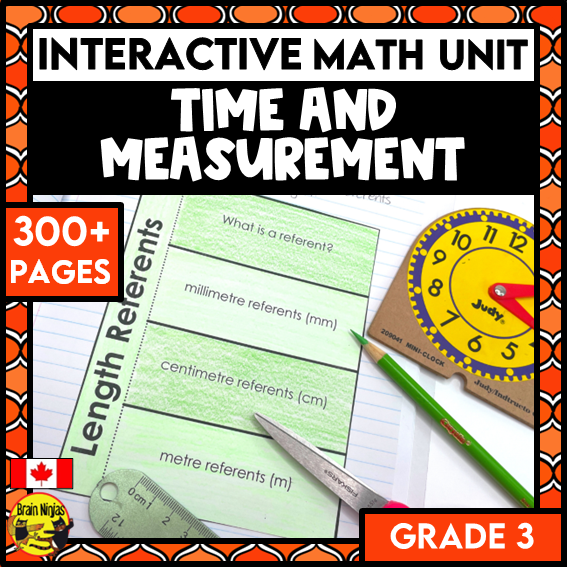 Time and Measurement Interactive Math Unit | Paper | Grade 3 – brainninjas