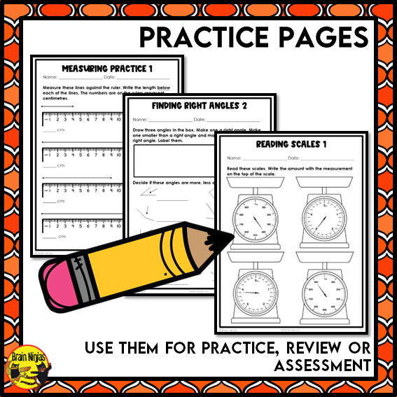 Time and Measurement Interactive Math Unit | Paper | Grade 3 – brainninjas