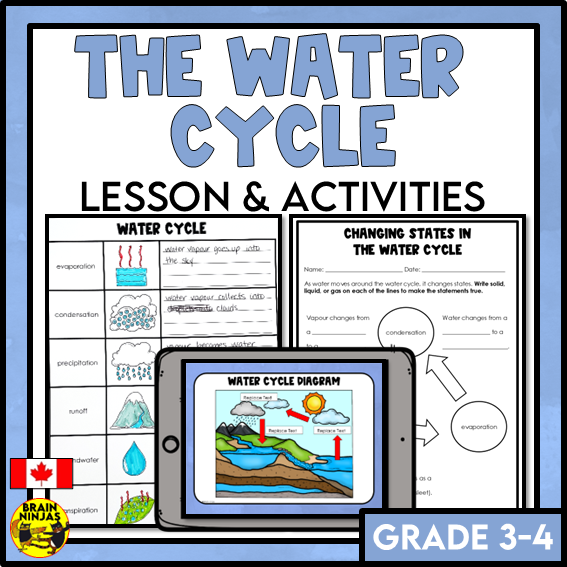 The Water Cycle Lessons and Activities | Paper and Digital – brainninjas