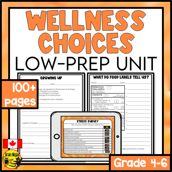 Wellness and Healthy Choices | Health and Wellness Unit | Paper and Di ...