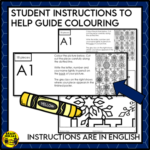 Winter or Christmas Collaborative Poster | Paper – brainninjas