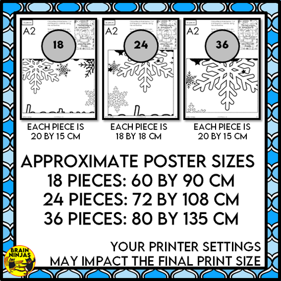 Winter Collaborative Poster for Indoor Recess Christmas | Paper ...