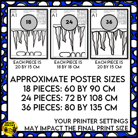 Winter Collaborative Poster for Indoor Recess or a Snowy Day | Paper ...