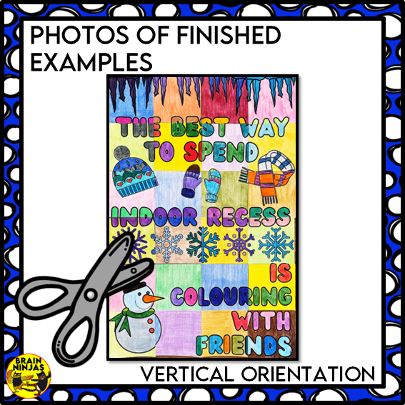 Winter Collaborative Poster for Indoor Recess or a Snowy Day | Paper ...