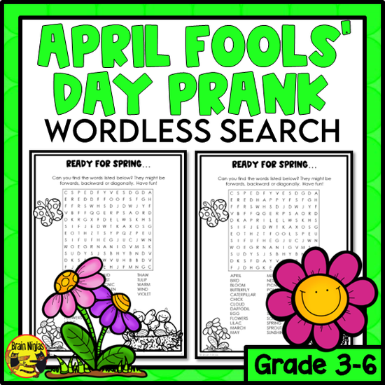 Free April Fools' Day Prank | Wordless Word Search – brainninjas