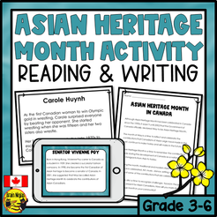 Asian Heritage Month In Canada Activity | Paper and Digital – brainninjas