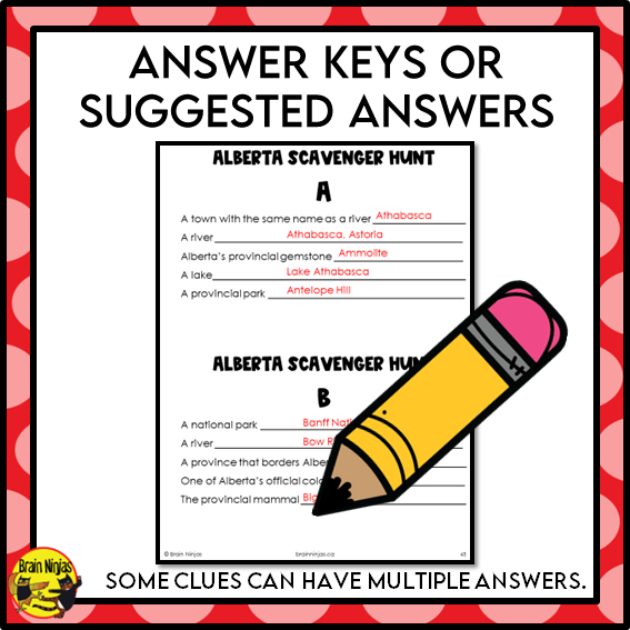 Canadian Geography Scavenger Hunt Bundle | Paper and Digital – brainninjas