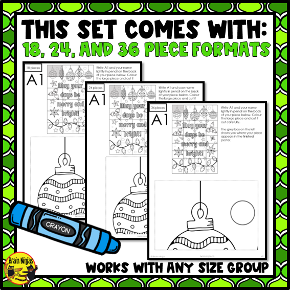 Christmas Collaborative Poster | Paper | Merry and Bright – brainninjas