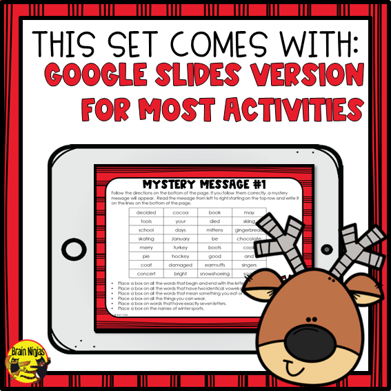Christmas Puzzle Activities | Paper and Digital – brainninjas
