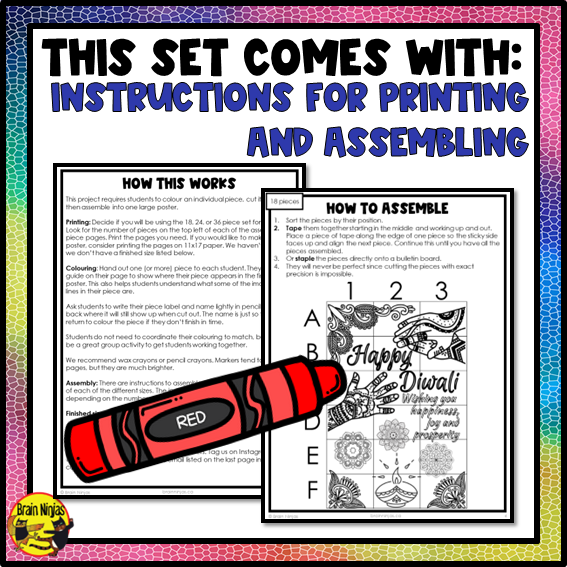 Diwali Festival of Lights Collaborative Poster | Paper – brainninjas