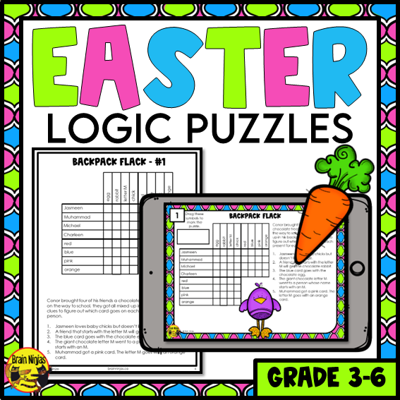 Easter Logic Puzzles | Paper and Digital – brainninjas