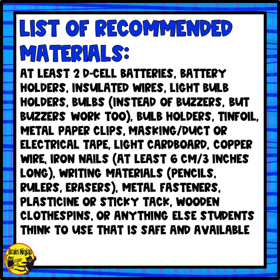 Electricity STEM Challenges | Paper and Digital – brainninjas